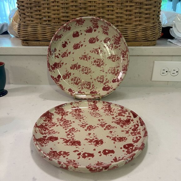 Bybee Pottery | Dining | Bybee Pottery Spongeware Dinner Plates Set Of ...